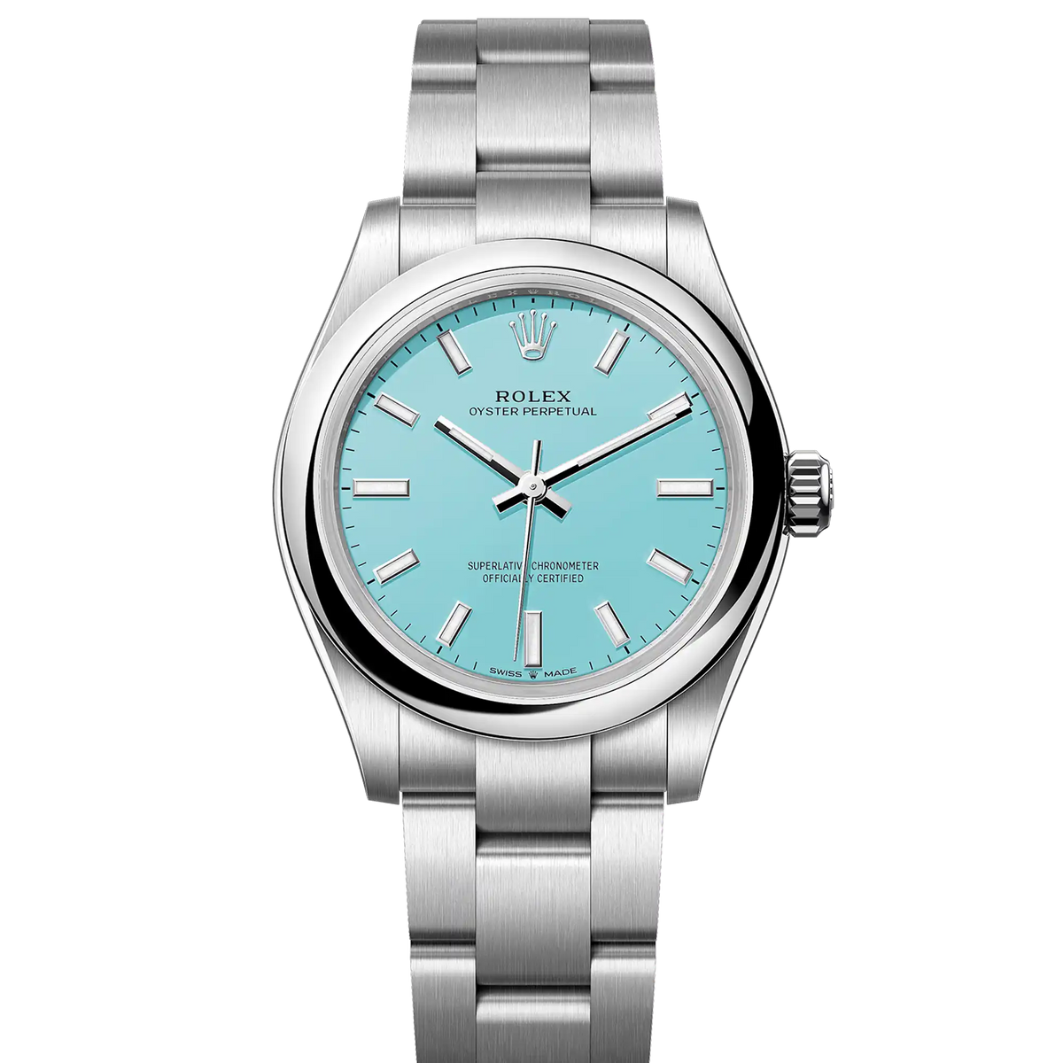 Rolex Oyster Perpetual 31 Tiffany Blue Dial 277200 – Tiger River Watches