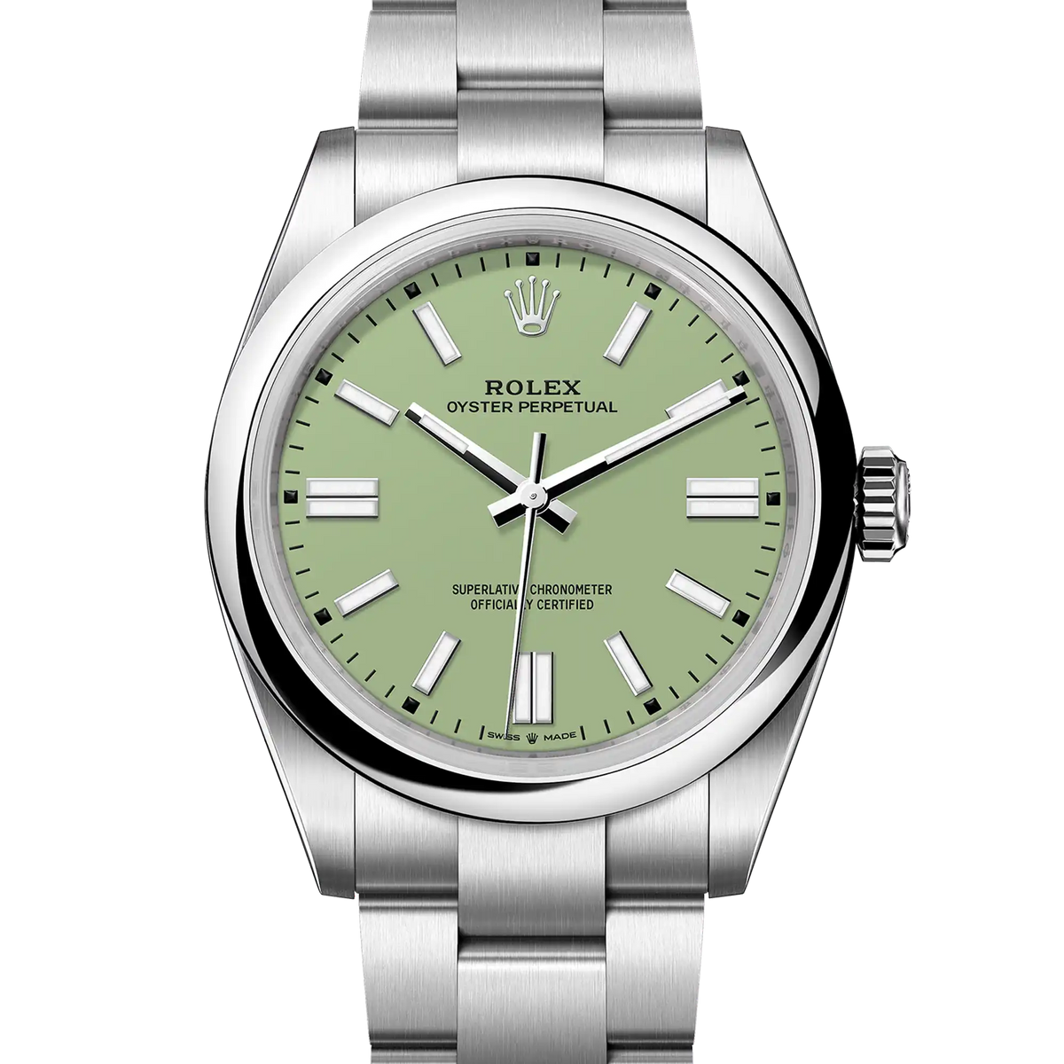 Rolex Oyster Perpetual 41 Pistachio Green Dial 134300 - 2025 New Relea ...